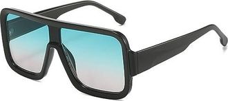 Generic Lunettes De Soleil Carr&eacute;es &Agrave; Grande Monture For Hommes, For Lext&eacute;rieur, Les Vacances, D&eacute;placements Quotidiens(Blue)