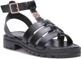 La Modeuse Spartiates à semelle crantée et bijou doré