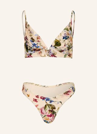 Zimmermann Bralette-Bikini Patience Tuck Plunge beige