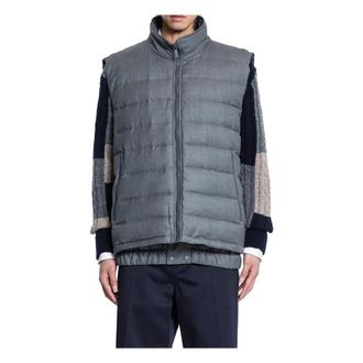 Thom Browne Gepolsterte Skiweste aus Super 120s Twill - - Jackets - Herren - Grau - XL