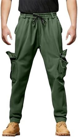 Generic Pantalon de jogging pour homme en tissu respirant l&eacute;ger pour activit&eacute;s sportives, Vert, 3XL