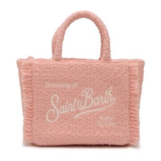 MC2 Saint Barth Sac Colette en tweed - Femme - Sacs - Rose - Taille: ONE Size