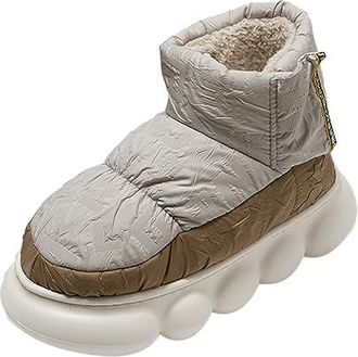 Generic Chaussons dhiver chauds pour homme - Doublure moelleuse - Pantoufles en feutre &agrave; m&eacute;moire de forme - Avec semelle en caoutchouc souple - Confortables -