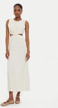 Vicolo Sommerkleid TB2469 &Eacute;cru Regular Fit