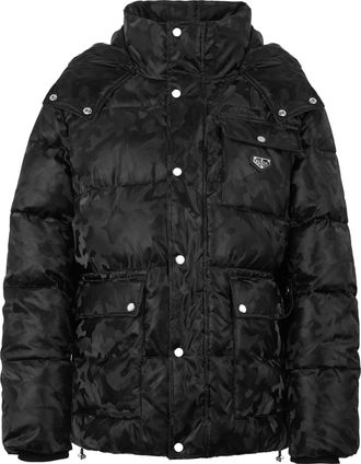 Philipp Plein Shiny Nylon Puffer Jacket Camouflage