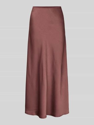 Neo Noir Maxirock aus Satin mit elastischem Bund Modell Vicky