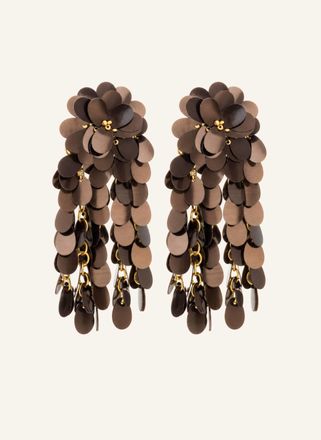 Lott. Gioielli Lott.Gioielli Ohrh&auml;nger Veda Ce Sq Sequin Drop Rain Fall L Brown By Glambou gold