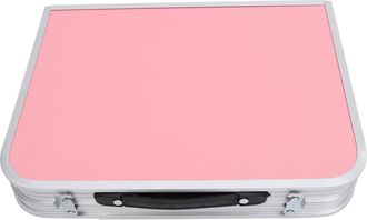 Lurrose Klappbarer Metalltisch aus Aluminiumlegierung Mittlerer Tragbarer Beistelltisch f&uuml;r Studentenwohnheim Multifunktionaler Betttisch f&uuml;r Camping und Outd