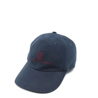 Brunello Cucinelli Homme, Accessoires, Bleu, Taille: L Chapeau Élégant