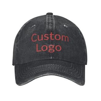 Generic Casquette de Baseball pour Hommes, Casquette Vintage personnalis&eacute;e avec Logo personnalis&eacute; pour Hommes Couvre-Chef en Jean us&eacute; pour Femmes Impression d