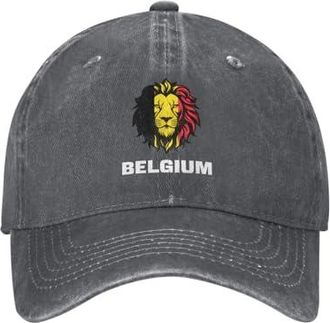 Generic Casquette Trucker,Drapeau De La Belgique Belge,Respirant Casquette De Sport Casual Chapeau De Golf pour Badminton Activités Camping