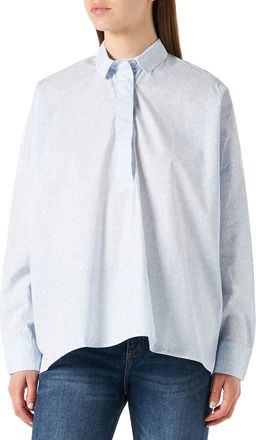 LTB Jeans Damen Jamodi Bluse, Light Blue White Flowers Print 2230, XS