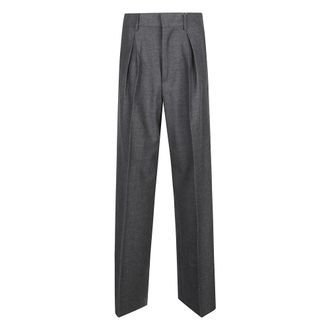 Maison Margiela Femme, Pantalons, Gris, Taille: 36 FR Pantalon Tailleur en Laine