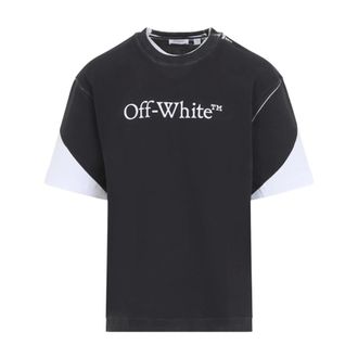Off-white Homme, Tops, Noir, Taille: M T-shirt skate Off-White Negative Big Bookish