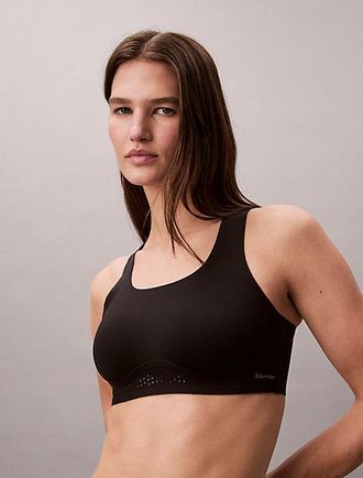 Calvin Klein Unsichtbarer Performance-sport-bh F&uuml;r Starken Halt - Black - Damen - XS