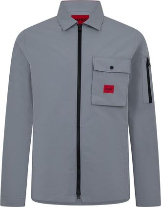 HUGO BOSS Hugo - Hemdjacke f&uuml;r Herren, Baumwolle (Grau)