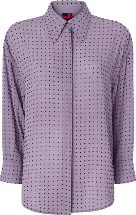 Pinko chemise &agrave; d&eacute;tails de clous - Violet