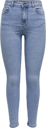 Jacqueline de Yong JdY Damen Jdymoon Hw Skinny Jeans Medbluednm Noos, Medium Blue Denim, XL / 30L EU
