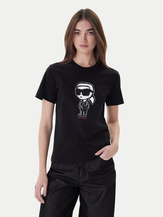 Karl Lagerfeld T-Shirt A1W17126 Schwarz Regular Fit