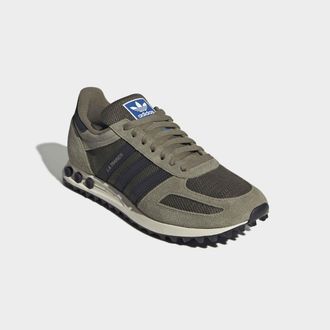 adidas Sneaker ADIDAS ORIGINALS LA TRAINER OG, Herren, Gr. 42,5, braun (olive strata, core schwarz, branch), Leder, Textil, Schuhe Sneaker, Topseller