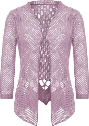 Mymo Strickjacke Frauen Lavendel