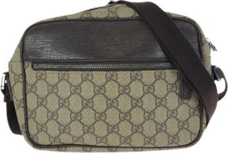 Gucci Sac bandouli&egrave;re en toile GG Supreme Pre-owned - Femme - Pre-owned - Beige - Taille: ONE Size