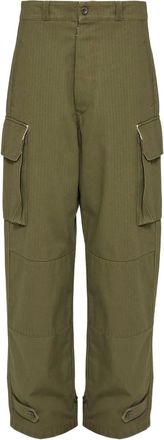 Maison Margiela Hose mit aufgesetzten Taschen - Grün