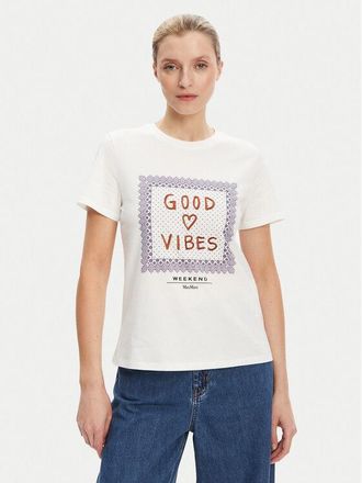 Max Mara T-Shirt Ara 2525976041 Weiß Regular Fit