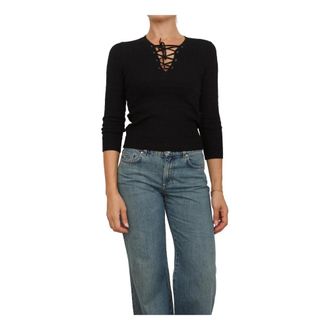 Marella Maglia-Canottiera-Top - - Knitwear - Damen - Schwarzk - L