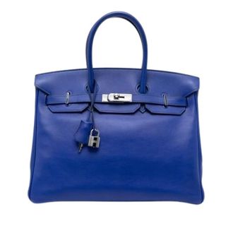 Herm&egrave;s Pre-owned Birkin 35 - - Pre-owned - Damen - Blau - ONE SIZE