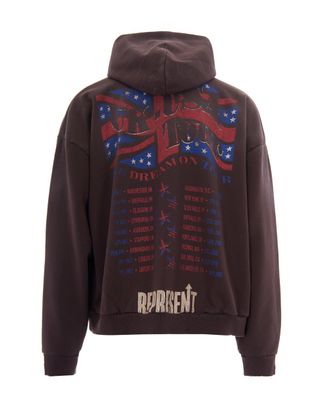 Represent Mens Hoodie American Dream Tour Black Cotton Sweatshirts Sweater