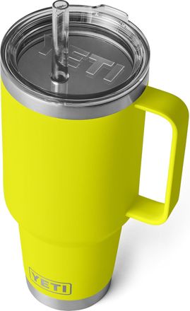 Yeti Rambler Trinkbecher Mit Trinkhalmdeckel, Firefly Yellow, 42 oz (1,2 l)