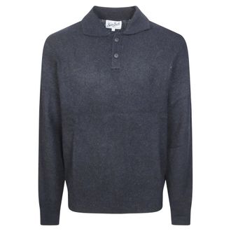MC2 Saint Barth Polo Alfie en alpaga - Homme - Tops - Noir - Taille: XL