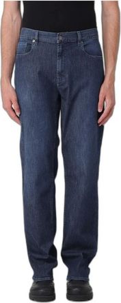Emporio Armani Regular Fit Stretch Denim Jeans - - Jeans - Herren - Blau - W31