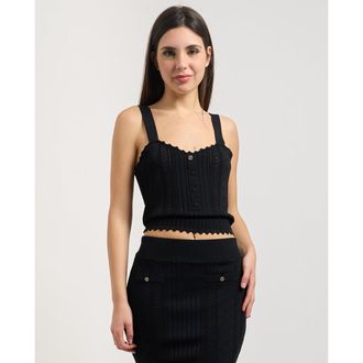 Fracomina Top slim fit avec bretelles