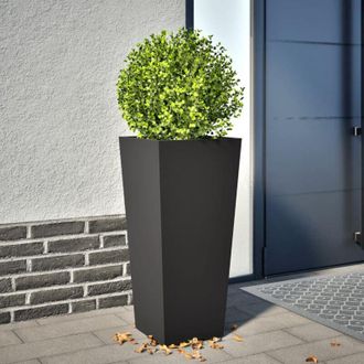 vidaXL Jardini&egrave;re noir 35x35x75 cm acier Vidaxl