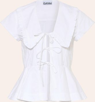 Ganni Bluse weiss