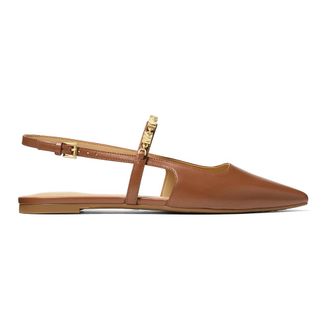 Michael Kors Femme, Chaussures, Brun, Taille: 39 1/2 EU Dina Flex Slingback Flat