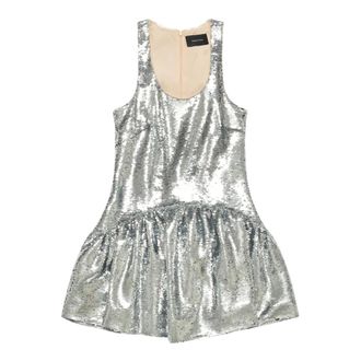 Simone Rocha Femme, Robes, Gris, Taille: 36 FR Tapered Back Peplum Mini Dress