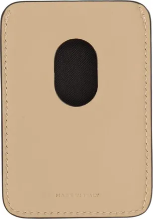 Fendi Smooth Leather Card Case - Beige