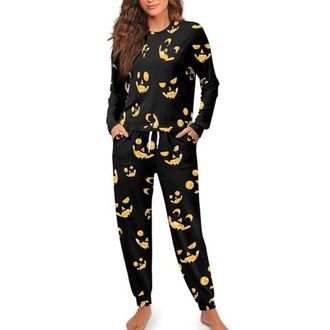 Generic Ensemble de v&ecirc;tements de d&eacute;tente 2 pi&egrave;ces pour femme avec chemise, chemisier, pantalon, ensemble d&eacute;contract&eacute; &agrave; manches longues et col en V, pantalon t