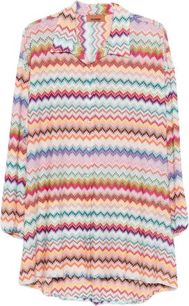 Missoni chevron-patterned shirt - Nude