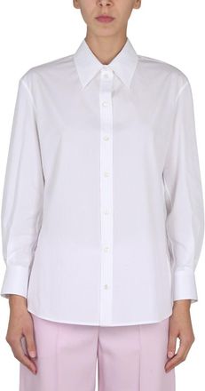 Alexander McQueen Cotton Poplin Shirt - White