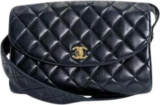 Chanel Sac bandouli&egrave;re vintage doccasion - Femme - Pre-owned - Noir - Taille: ONE Size