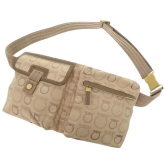 Ferragamo Pre-owned Canvas G&uuml;rteltasche - - Pre-owned - Damen - Beige - ONE SIZE