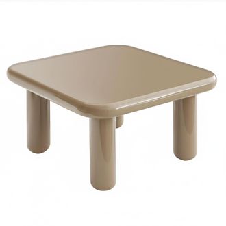Oviala Couchtisch, quadratisch, 75 cm, MDF, lackiert, Taupe