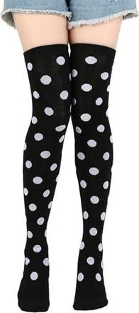 Generic Christmas Dress Up Stocking Festival Makeup Props Cos Dots Knee Socks Chaussettes Hautes Montantes Femme Hiver Bas Hauts De Cuisse Womens Transparente