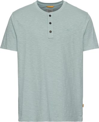 Camel Active Herren Kurzarm Henleyshirt aus Reiner Baumwolle Grün, Menswear-XXL