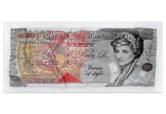 Arte Dal Mondo Adm - Impression sur Plexiglass 50 Livres Diana Spencer