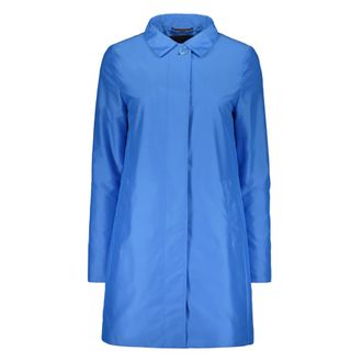 Moorer Techno-Stoffjacke mit Logodetail - - Coats - Damen - Blau - S